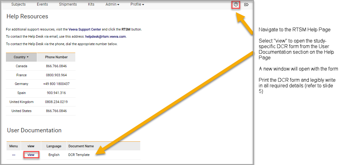Data Change Request Process in RTSM – Veeva Product Support Portal