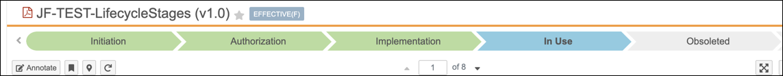 Why are the Document Lifecycle Stages Not Displaying the Highlighted ...