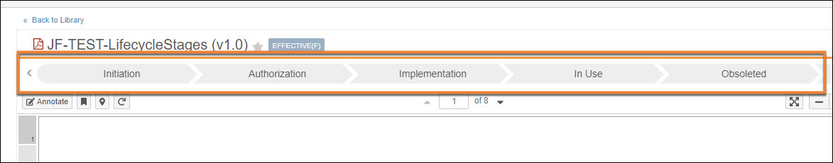 Why are the Document Lifecycle Stages Not Displaying the Highlighted ...