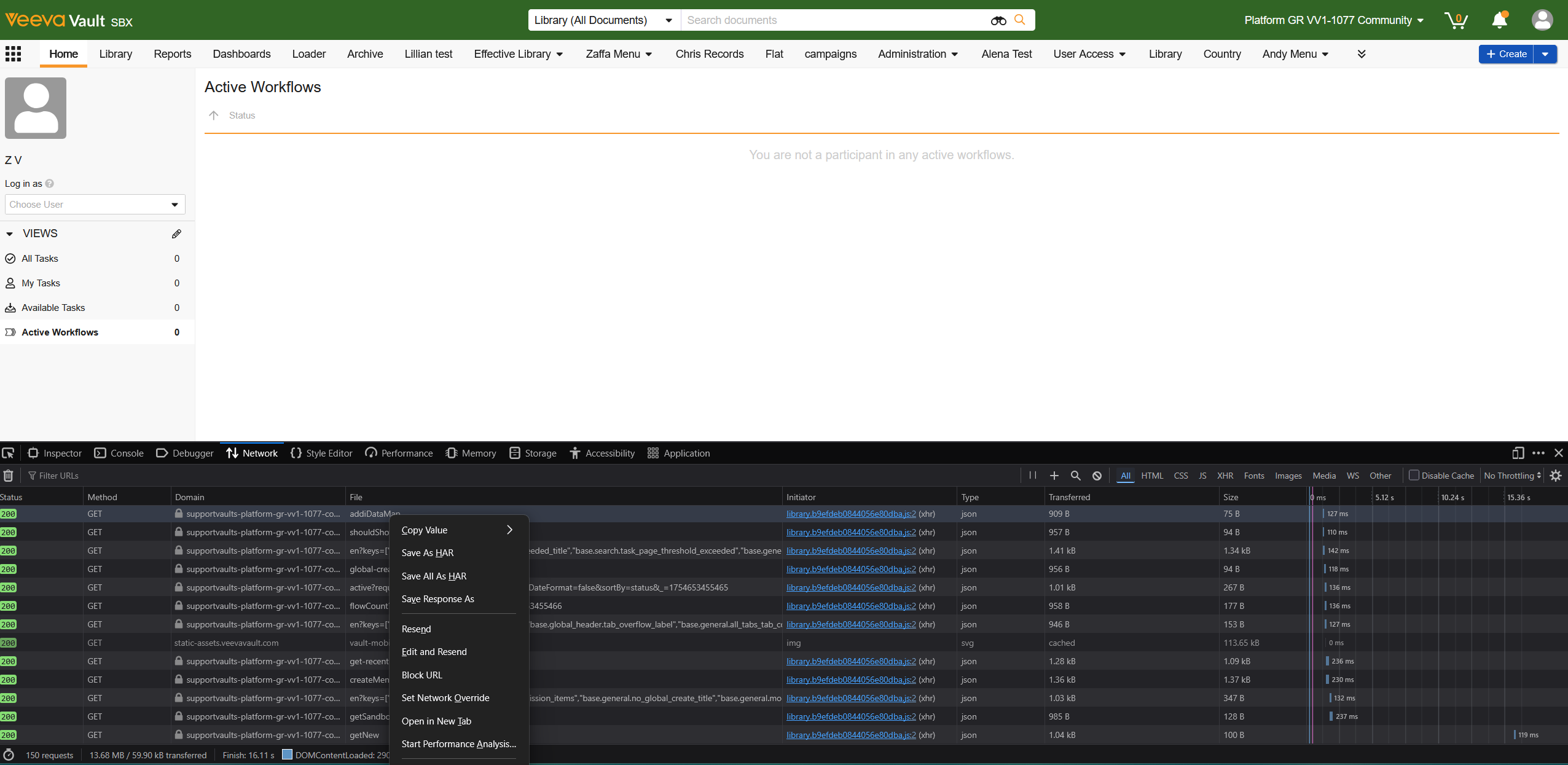 Generating a HAR File for Troubleshooting Veeva Vault Related Issues – Veeva Product Support Portal