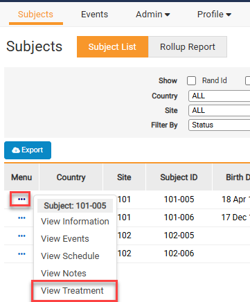 How to view Treatment? – Veeva Product Support Portal