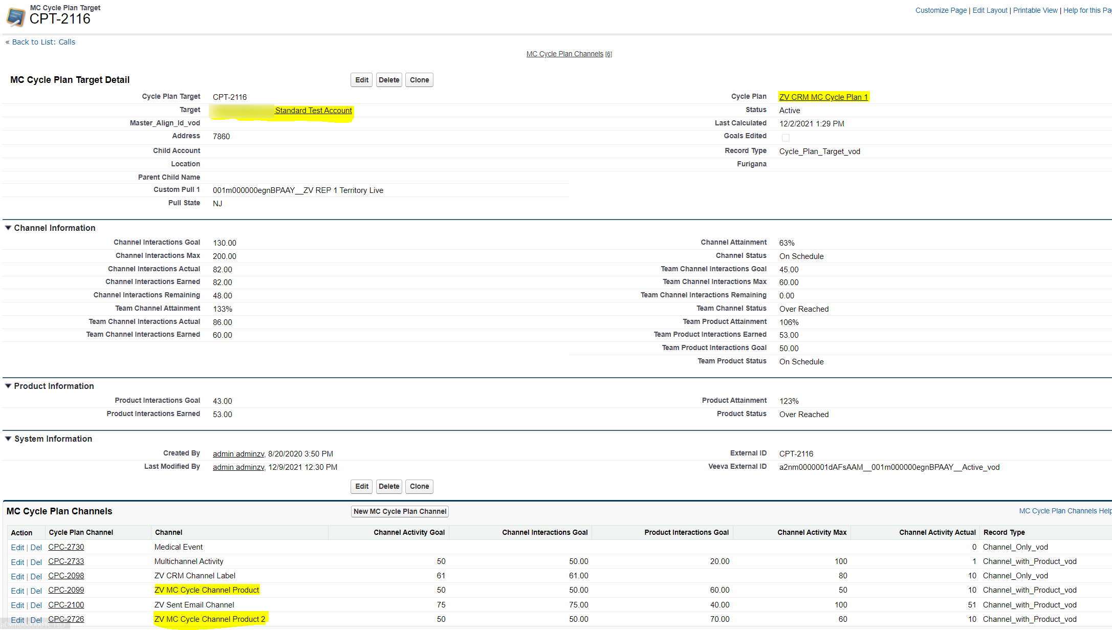 Explanation of the Veeva CRM MCCP Widget (Detail Priority ...