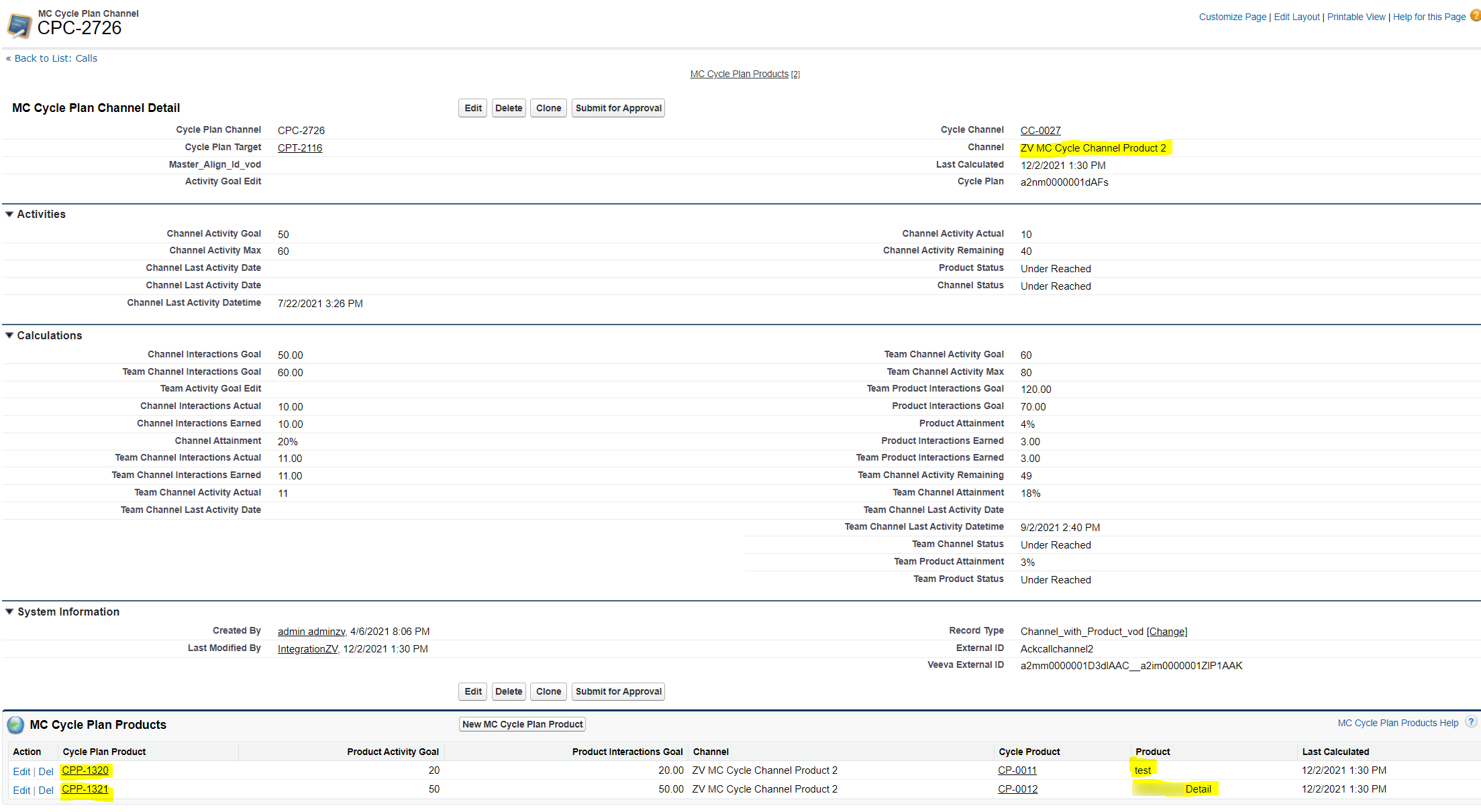 Explanation of the Veeva CRM MCCP Widget (Detail Priority ...