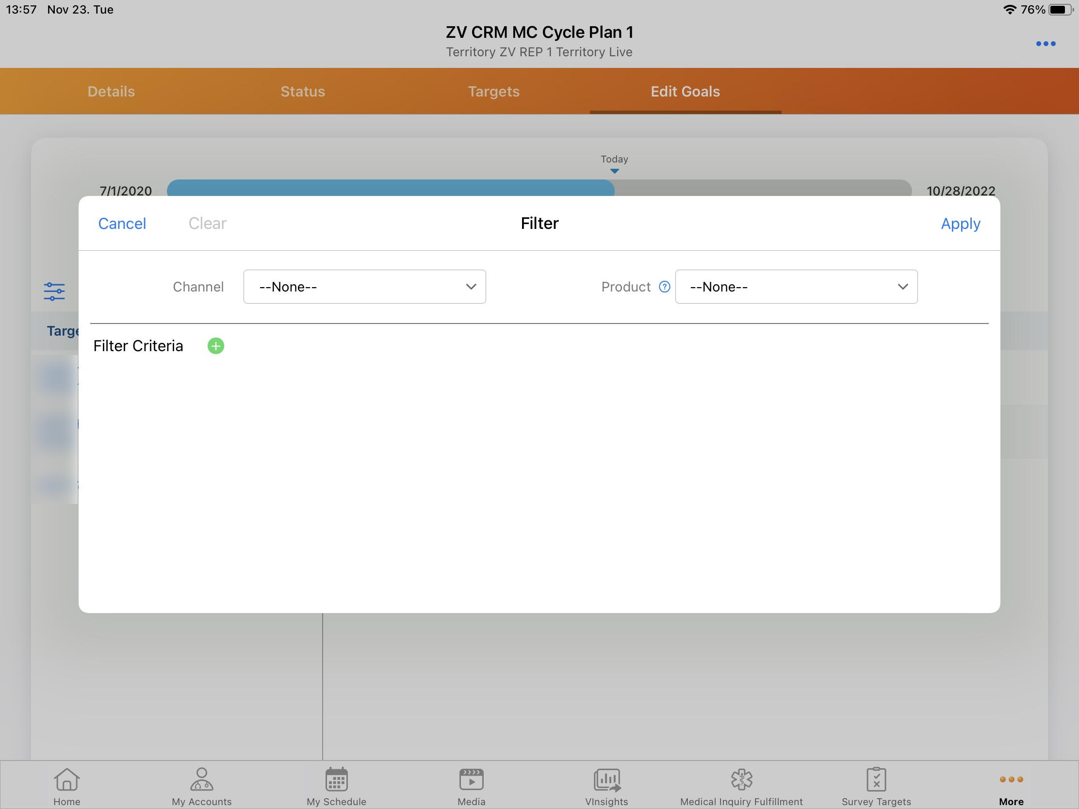 Explanation of the Offline My Plan Tab Feature of the MCCP ...